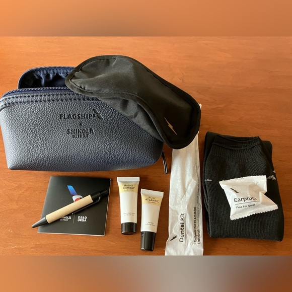 Shinola | Bags | American Airlines Shinola Detroit Flagship Blue First Class Amenity Kit New ...